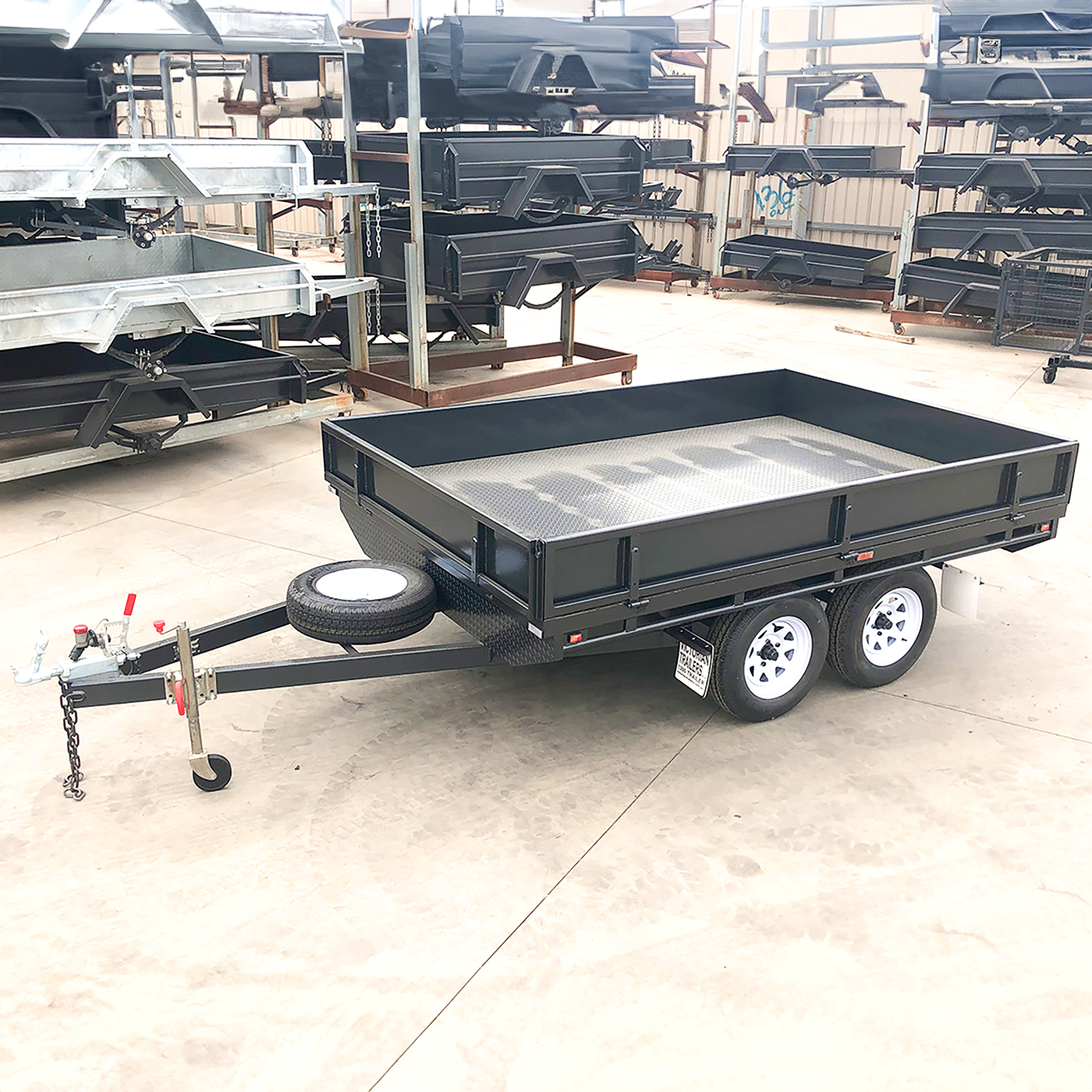 10x6 Heavy Duty Flat Top Trailer With Drop Sides For Sale - Trailer ...