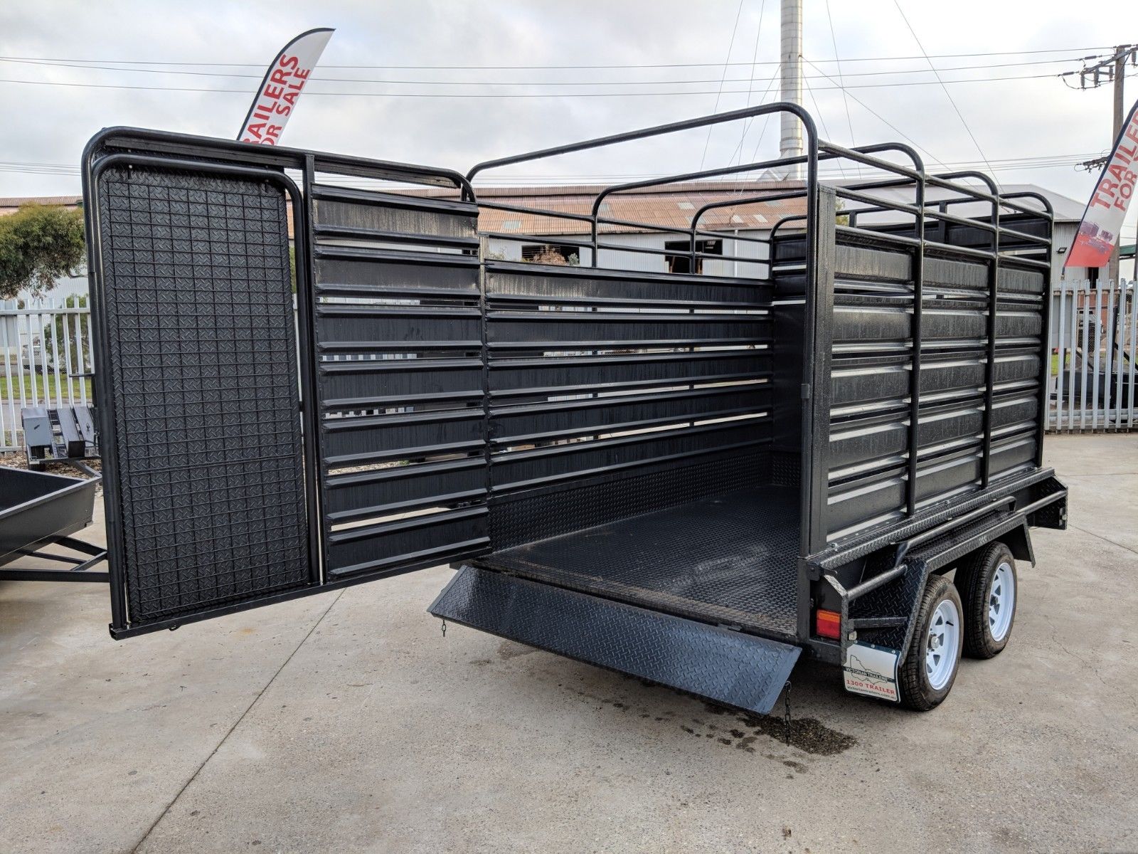 12x6 Deluxe Heavy Duty Stock Crate Trailer for Sale in Melbourne Victoria