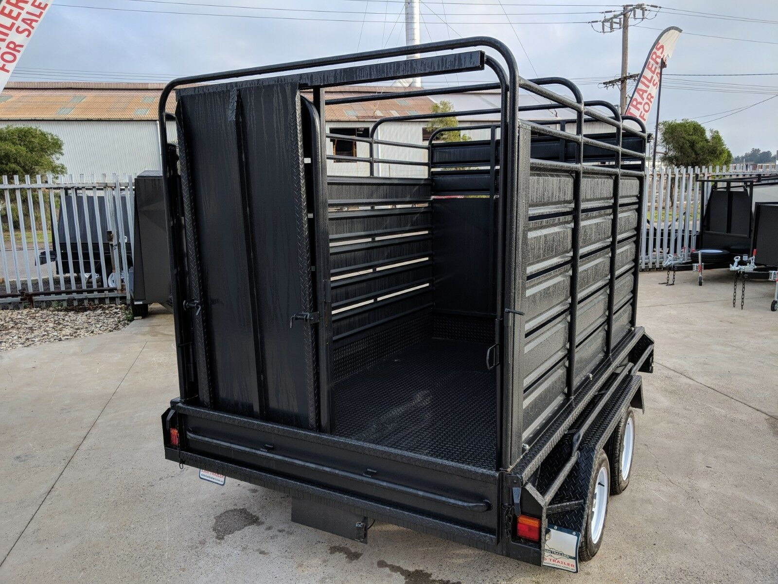 10x6 Deluxe Heavy Duty Tandem Stock Crate Trailer for Sale - Trailer ...