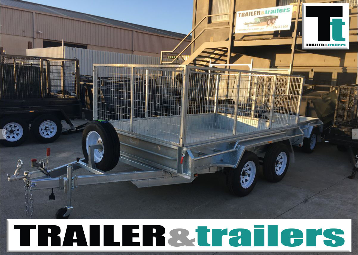 12x6 Heavy Duty Tandem Box 3 Ft Cage Galvanised Trailer for Sale Melbourne