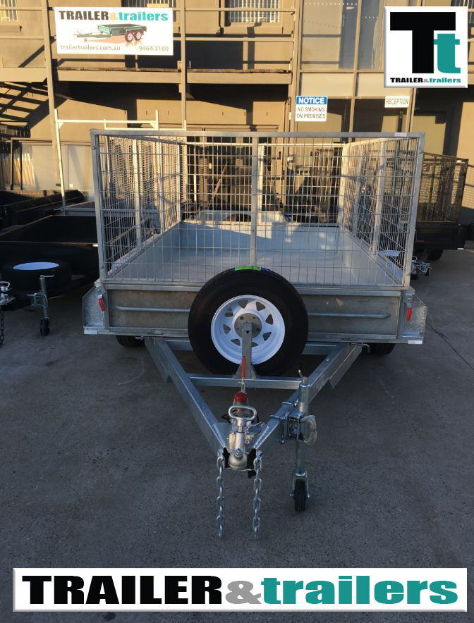 12x6 Heavy Duty Tandem Box 3 Ft Cage Galvanised Trailer for Sale Melbourne