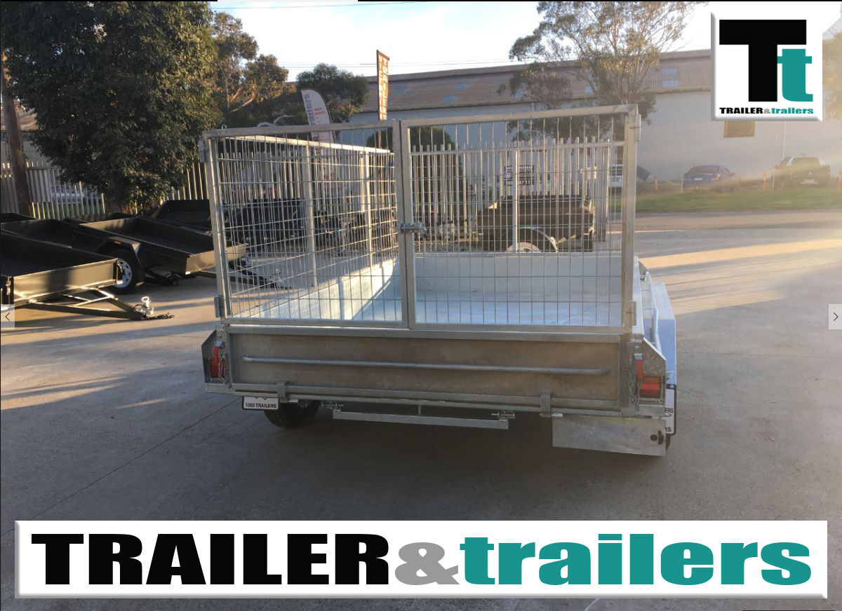 12x6 Heavy Duty Tandem Box 3 Ft Cage Galvanised Trailer for Sale Melbourne