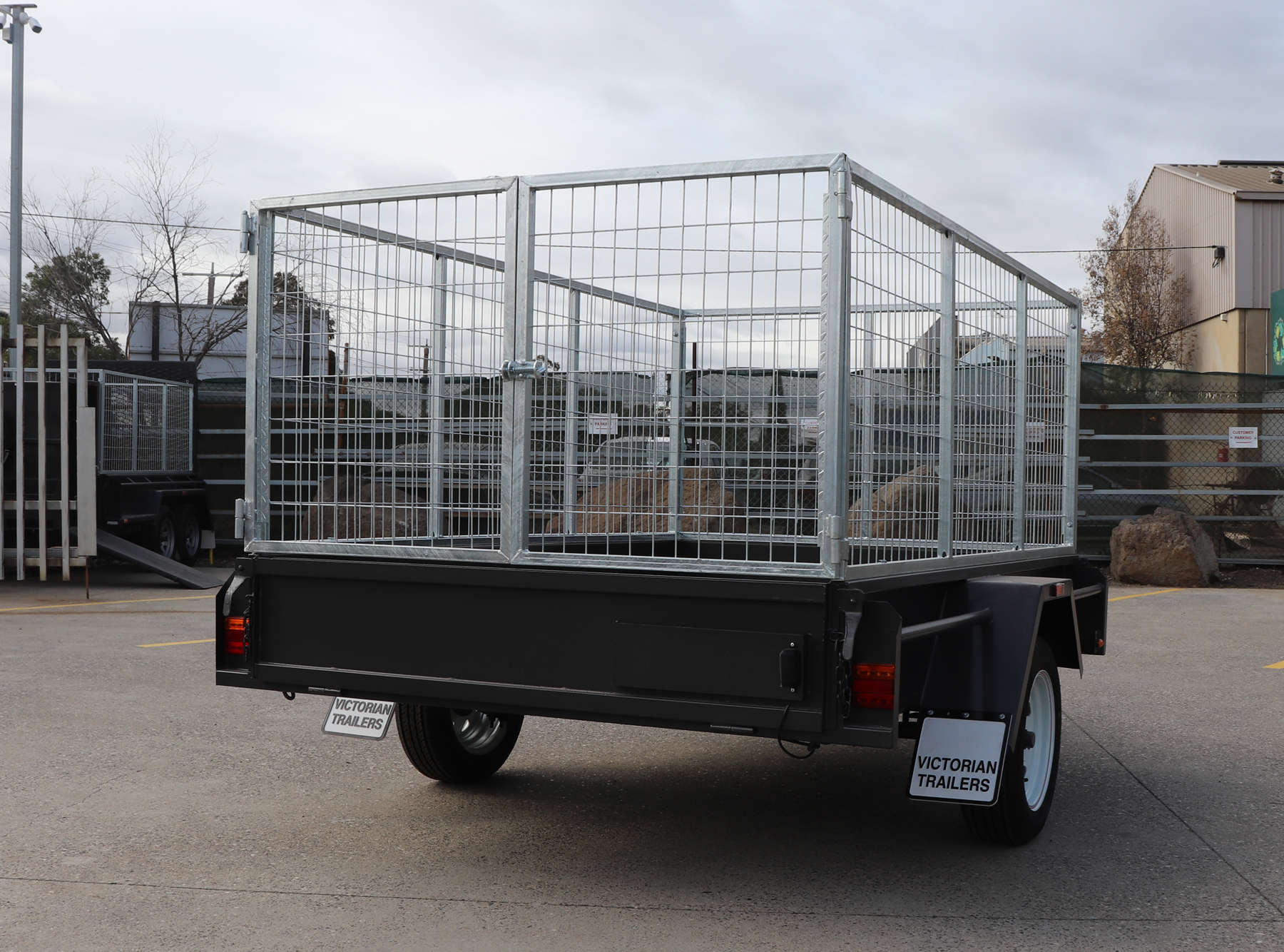 8x5 Commercial Heavy Duty Trailer 3Ft (900mm) Cage - Melbourne