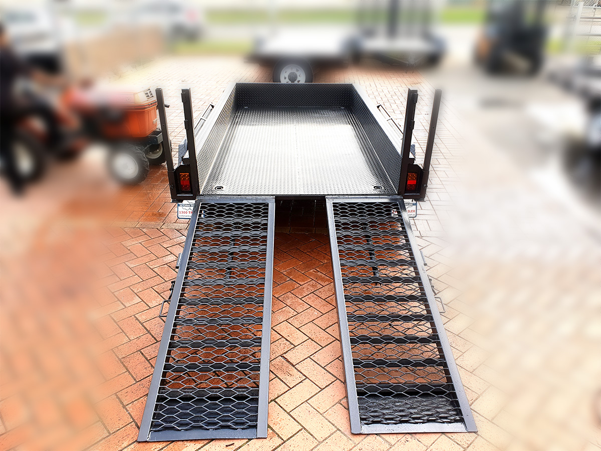 8x5 Tandem Plant Trailer Deluxe Heavy Duty 2.8 Ton GVM - 2x Drop Down ...