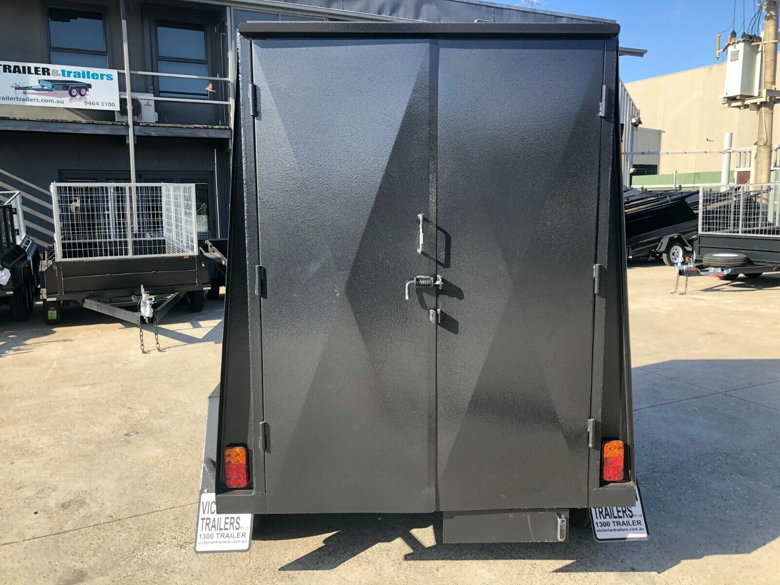 6x4 Single Axle 5Ft High Fully Enclosed Van / Cargo Trailer with Brakes ...