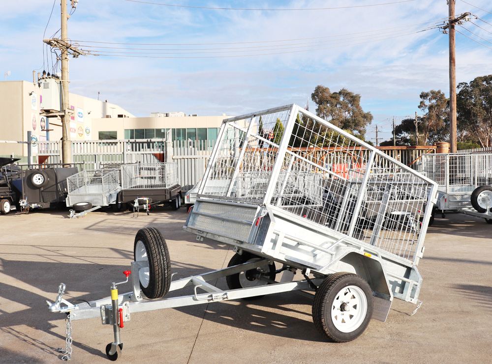 6x4 Galvanised Single Axle Cage Trailer for Sale - 3 Ft Cage