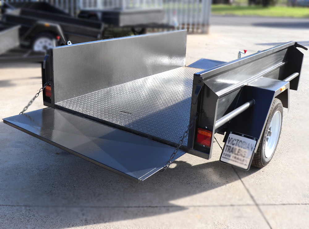 6x4 Domestic Heavy Duty Box Trailer for Sale with 18 Inches High Sides