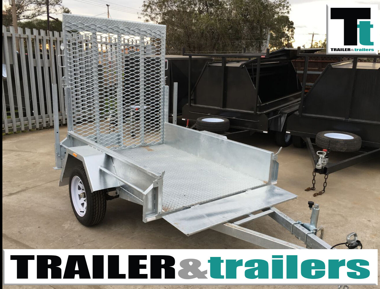 6x4 Australian Galvanised Box Trailer with Drop Ramp for Sale ...