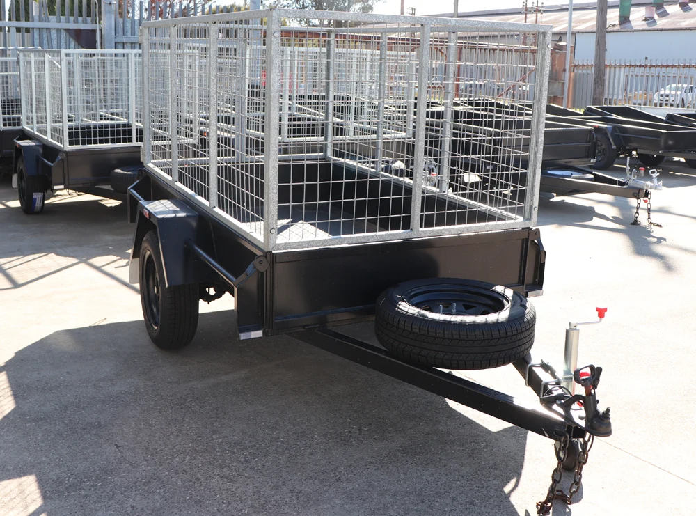 7x4 Commercial Heavy Duty 3ft Cage Trailer for Sale Melbourne