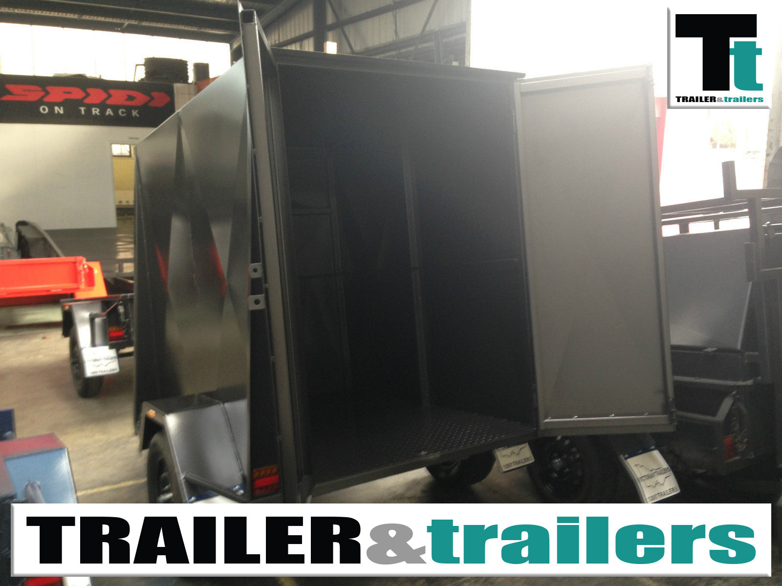 8x5 Single Axle 6Ft High Fully Enclosed Van / Cargo Trailer for Sale