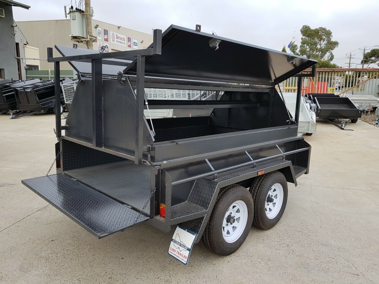 8x5 Heavy Duty Tradesman Trailer with 600mm Tradie Top Trailer