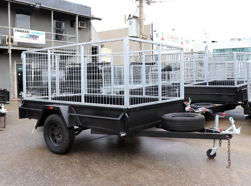 8x5 Commercial Heavy Duty Trailer 3Ft (900mm) Cage - Melbourne