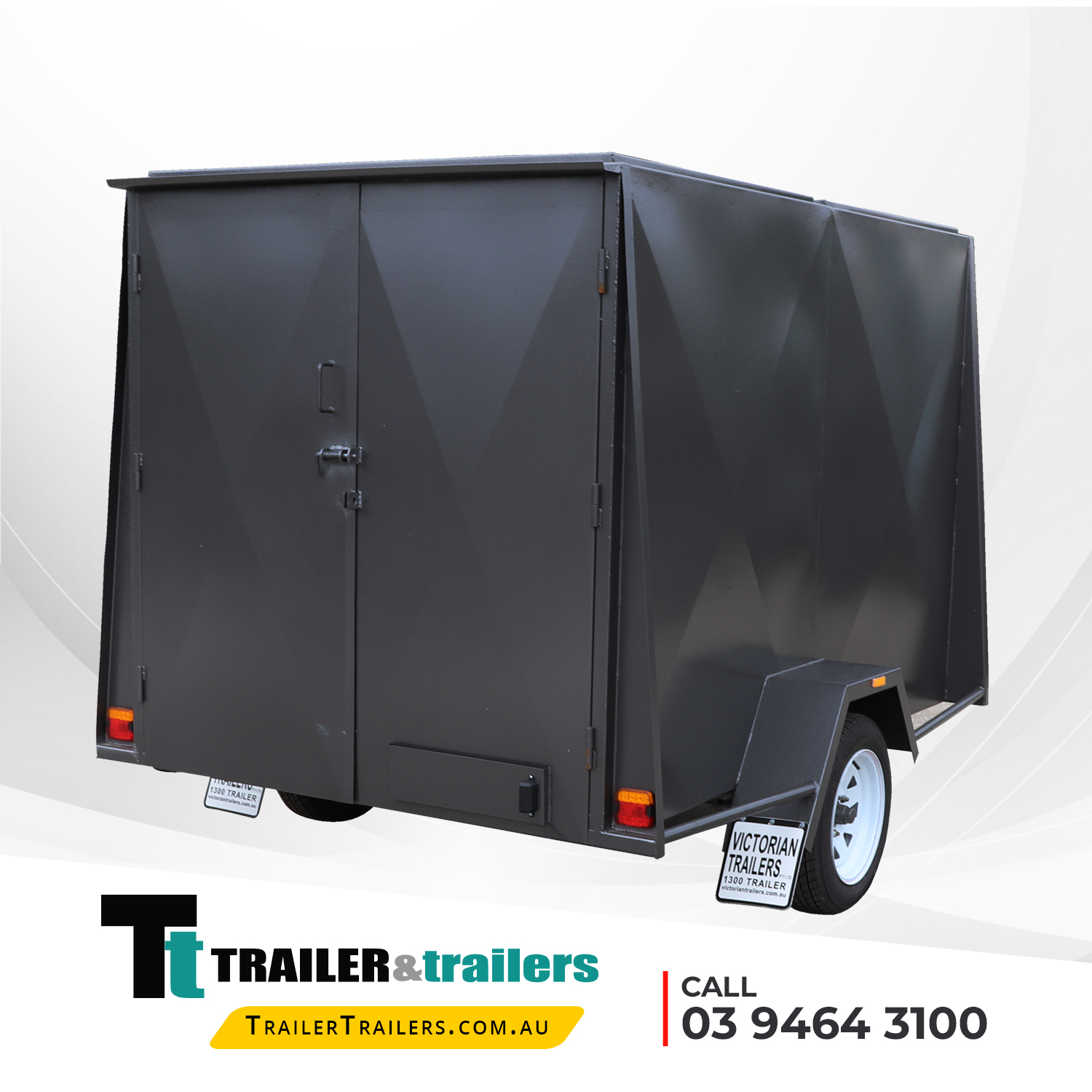 8x5 Single Axle 5ft High Fully Enclosed Van Cargo Trailer For Sale