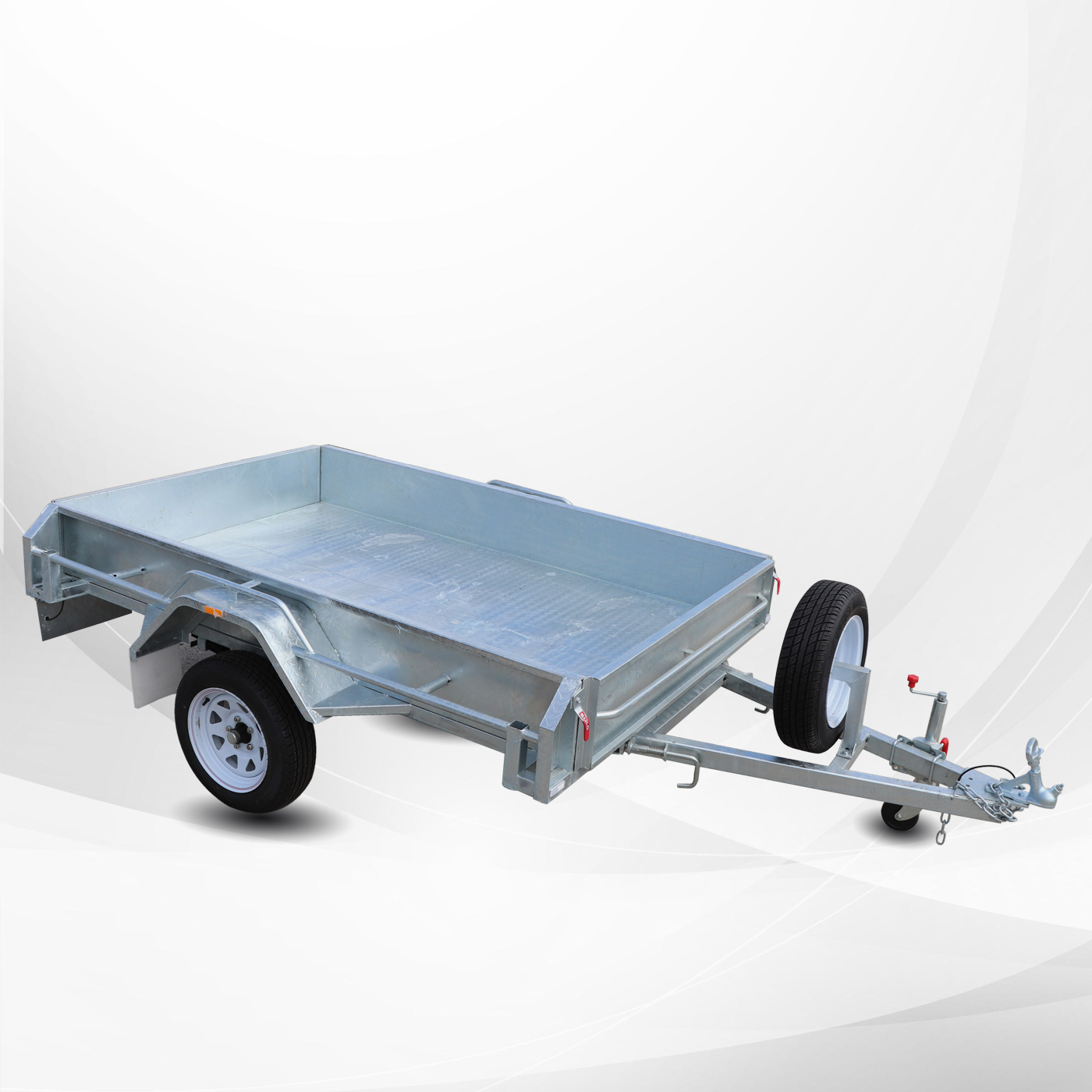 8x5 Galvanised Box Trailer For Sale in Melbourne - Manual Tipper