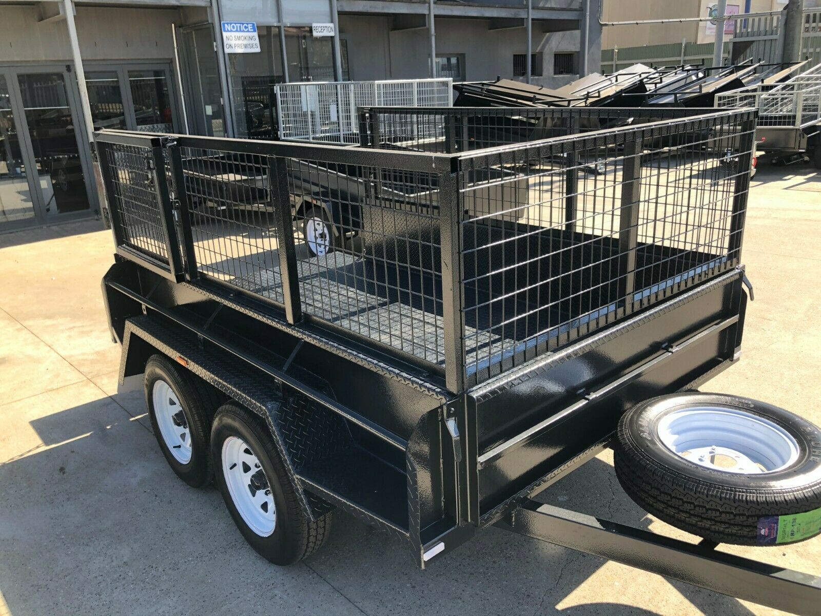 8x5 Heavy Duty Tandem Cage Trailer | 2 Ft Heavy Duty Cage | Trailer For ...