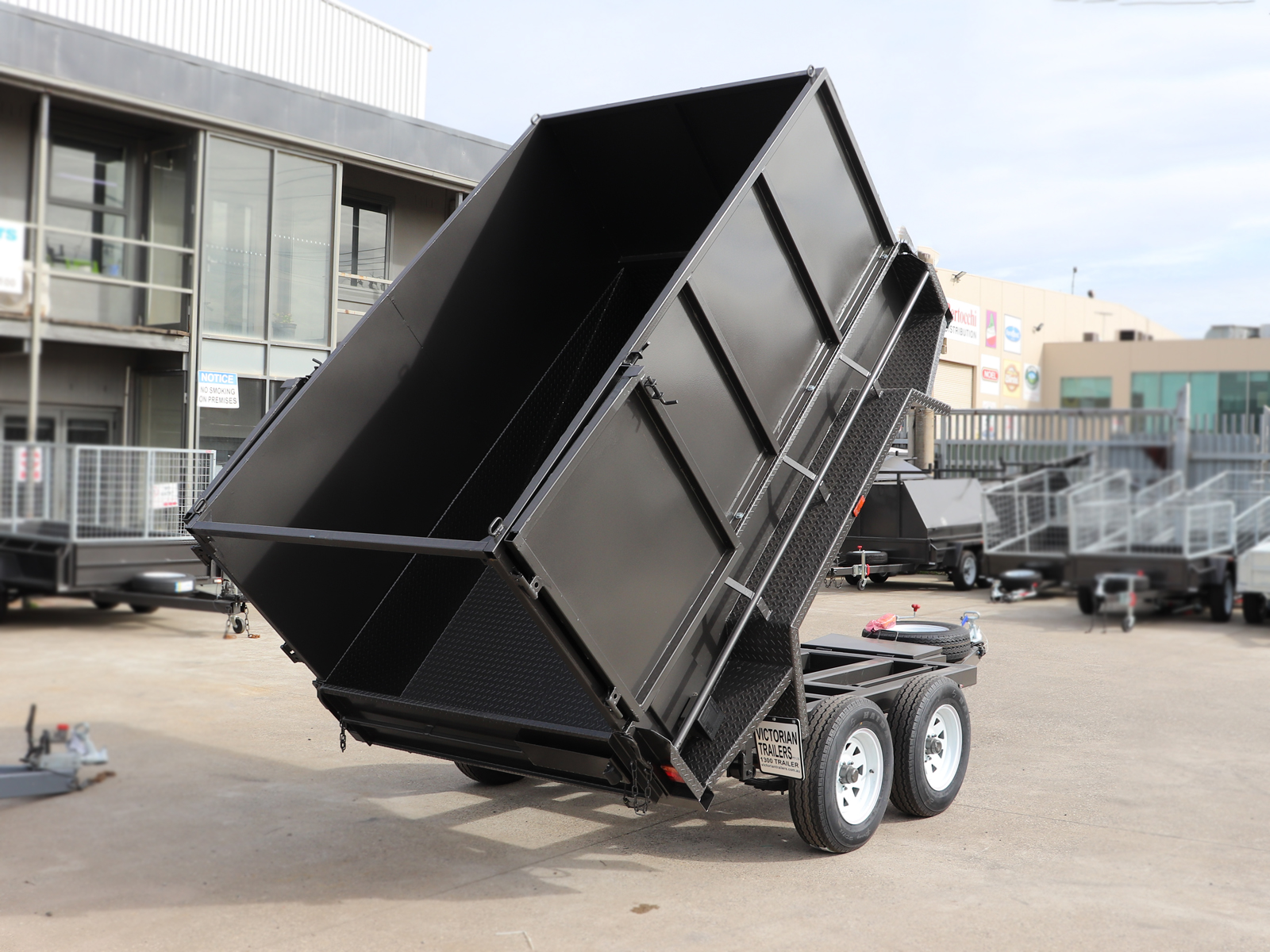 8x5 Tandem Hydraulic Tipper Trailer | 3Ft Painted Panel | 3.5 Tonne