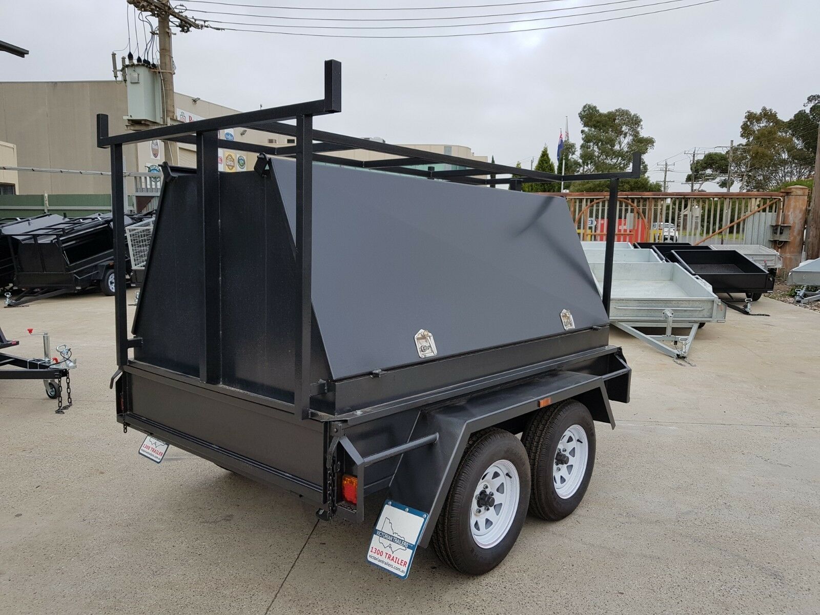 8x5 Tandem Tradesman Trailer for Sale with 900mm Tradie Top