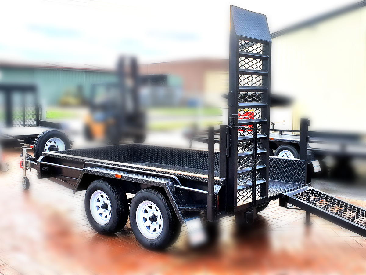 8x5 Tandem Plant Trailer Deluxe Heavy Duty 2.8 Ton GVM - 2x Drop Down ...