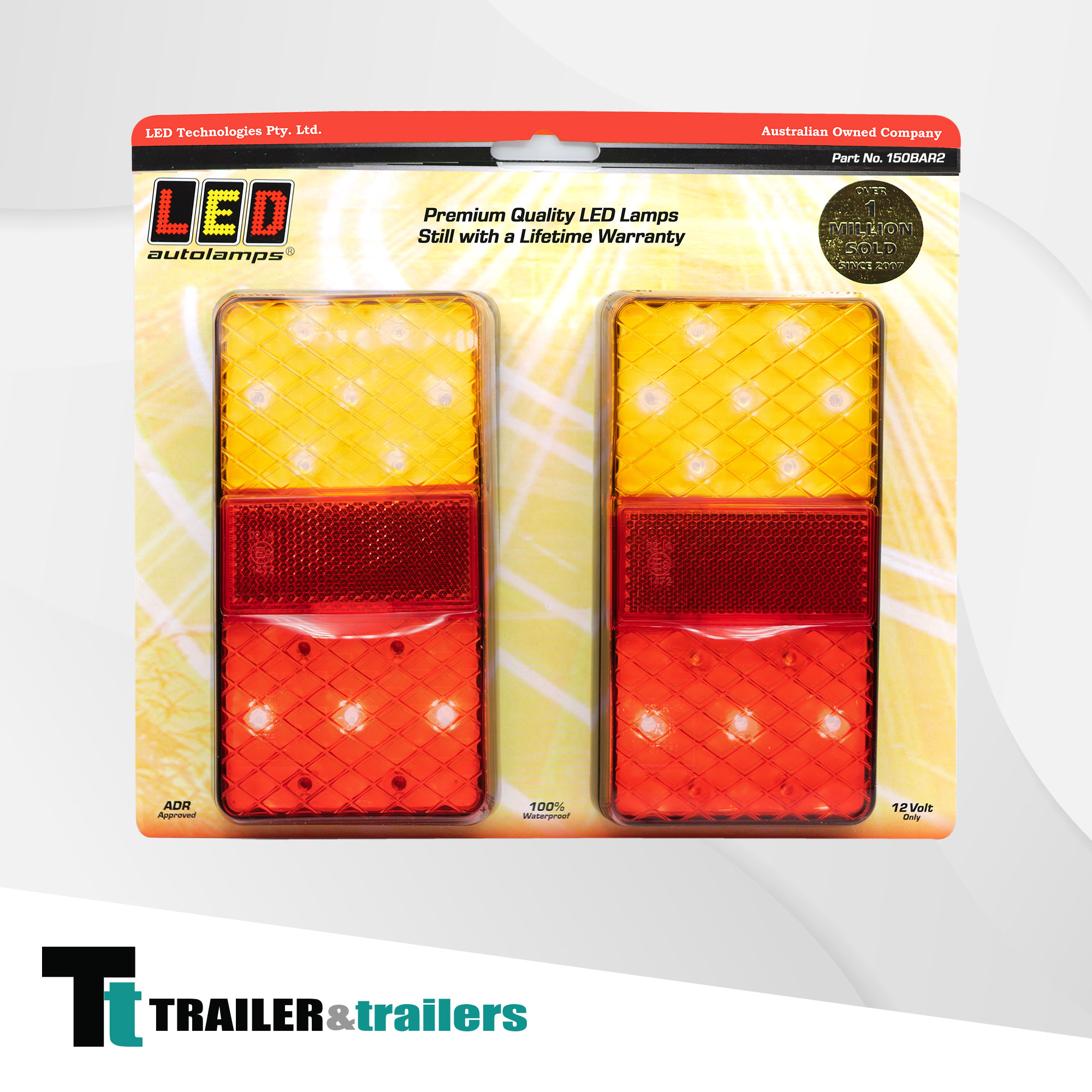Autolamps LED 150BAR2 Rectangular LED Stop / Tail / Indicator / Lamps ...