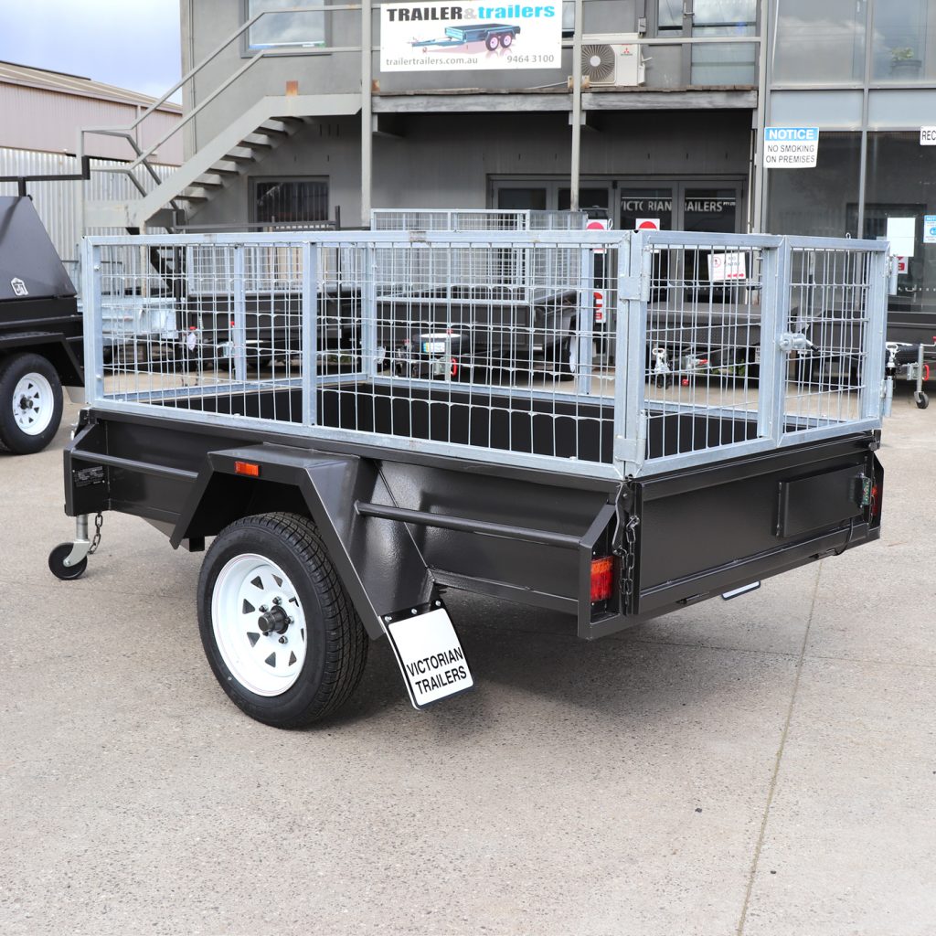 8x5 Australian Galvanised Tandem Heavy Duty 2ft Cage Trailer