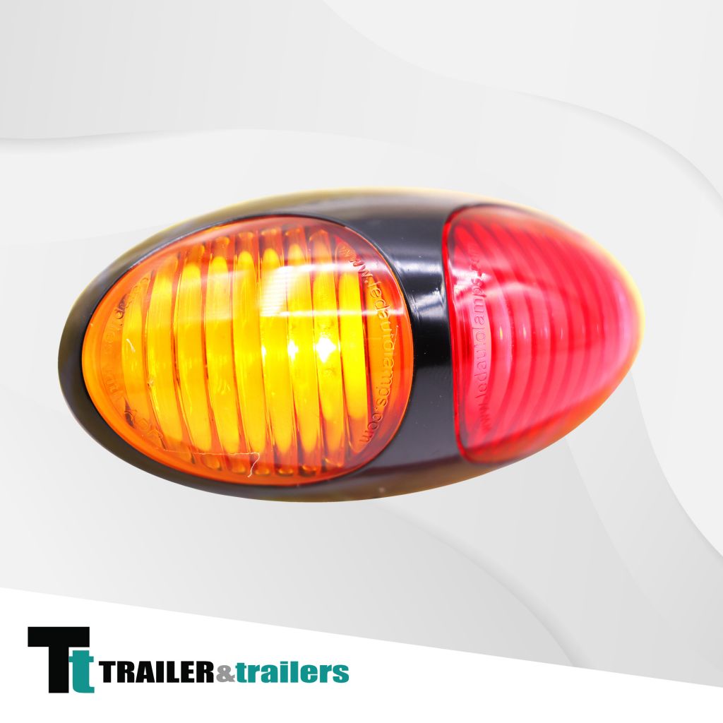 LED Autolamps 5025ARM2 Red and Amber Side Markers for Trailers ...
