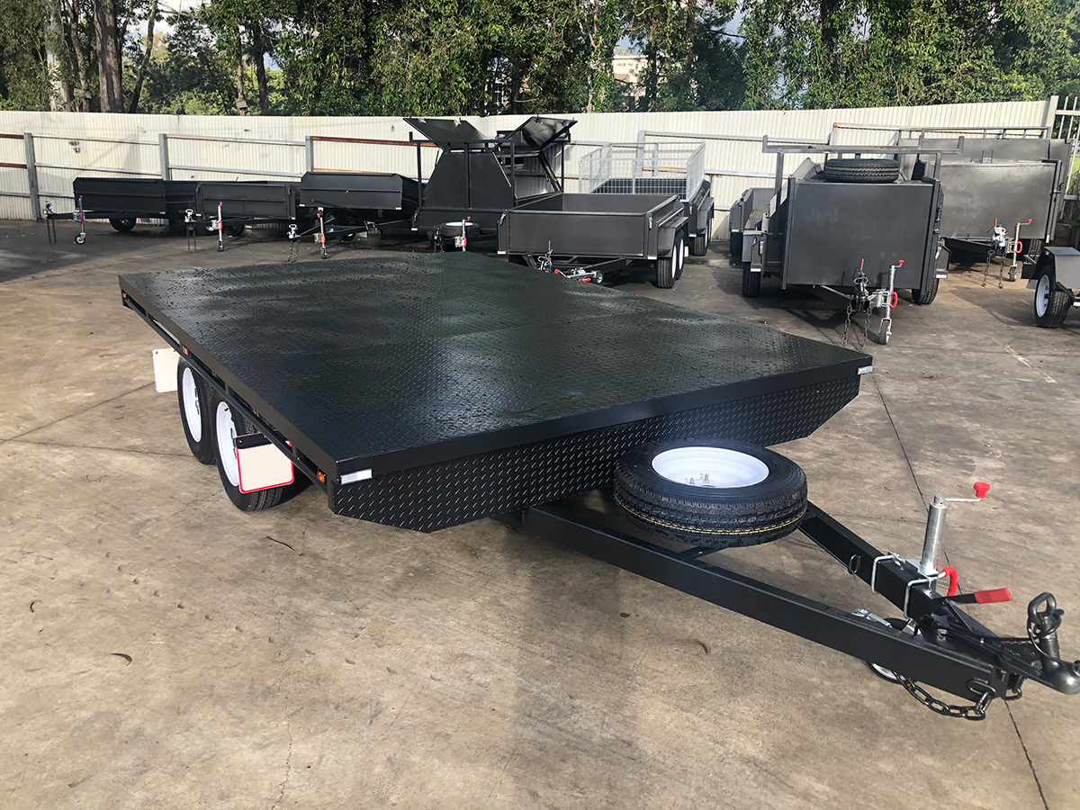 10x6 Heavy Duty Tandem Axle Flat Top Trailer For Sale - Trailer Trailers