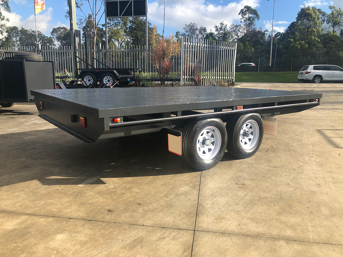 10x6 Heavy Duty Tandem Axle Flat Top Trailer For Sale - Trailer Trailers