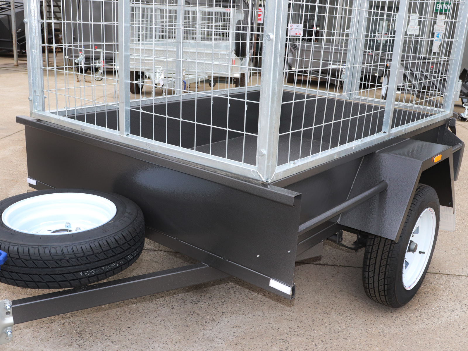 6x4 Medium Duty Single Axle Cage Trailer for Sale in Melbourne Victoria