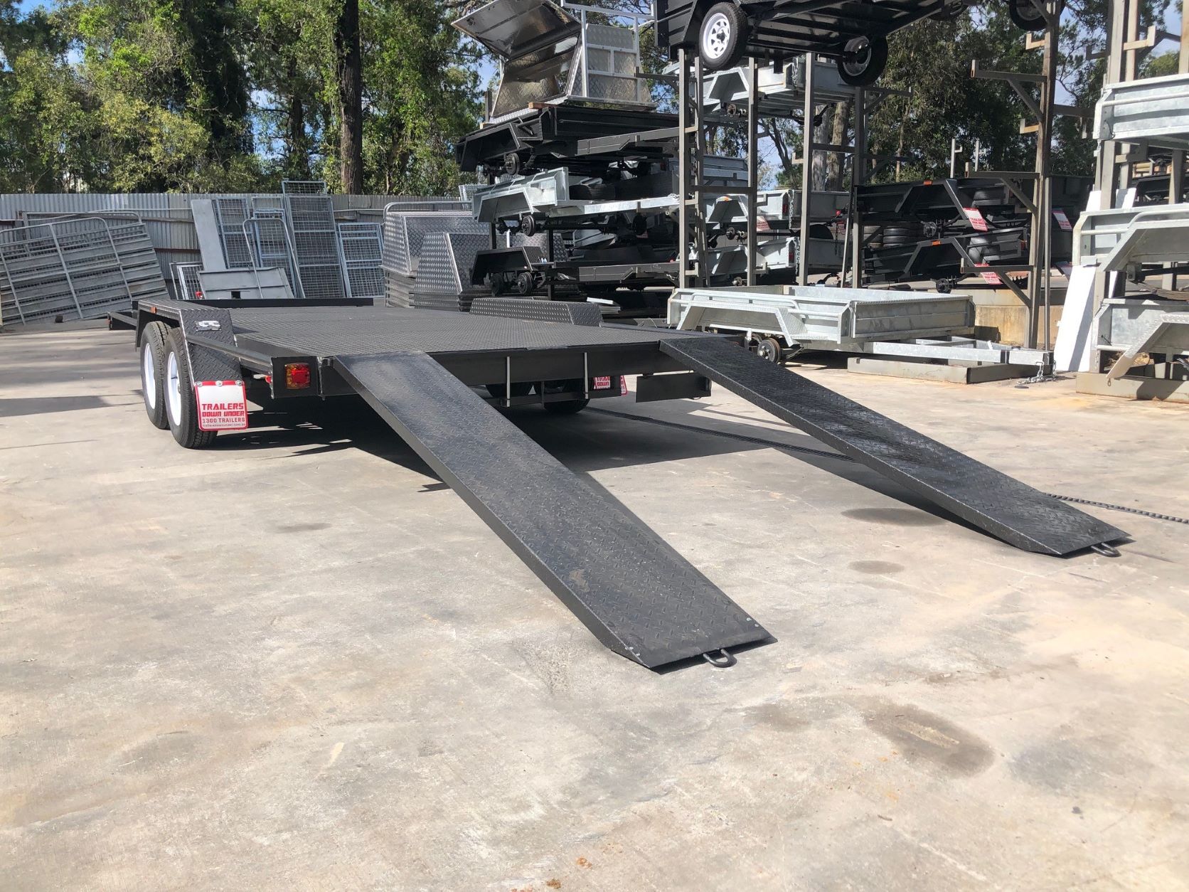 16x6’6″ 2800kg GVM Semi Flat Car Carrier Trailer for Sale2800 KG ATM