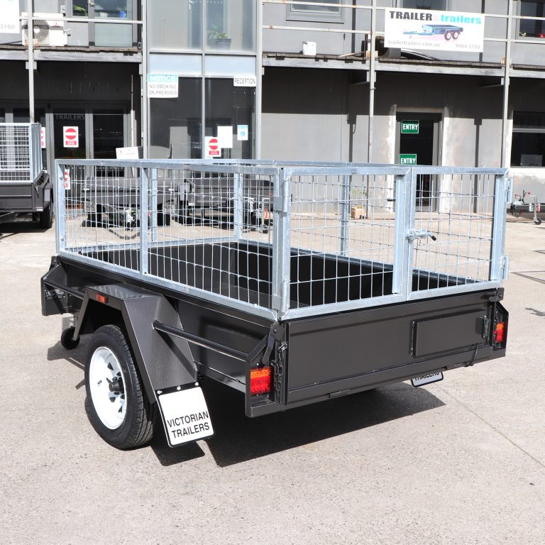 Single Axle Commercial Heavy Duty Cage Trailer Archives - Trailer Trailers