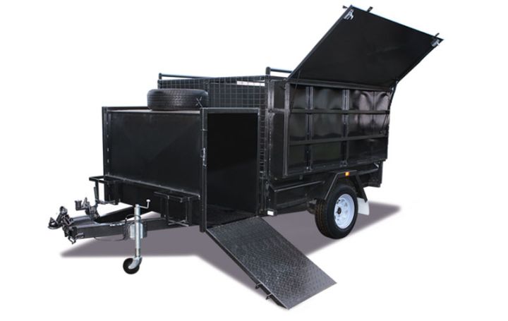 6x4 Commercial Heavy Duty Single Axle Gardening Trailer For Sale ...