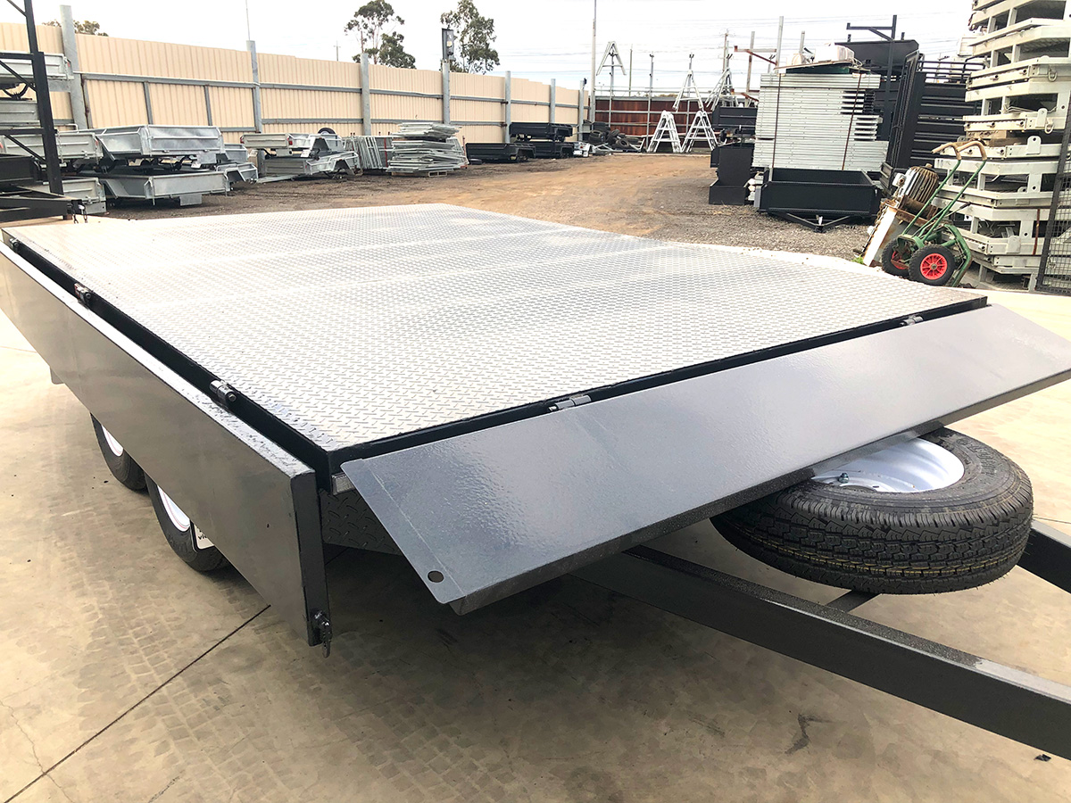 10x6 Heavy Duty Flat Top Trailer With Drop Sides For Sale - Trailer ...
