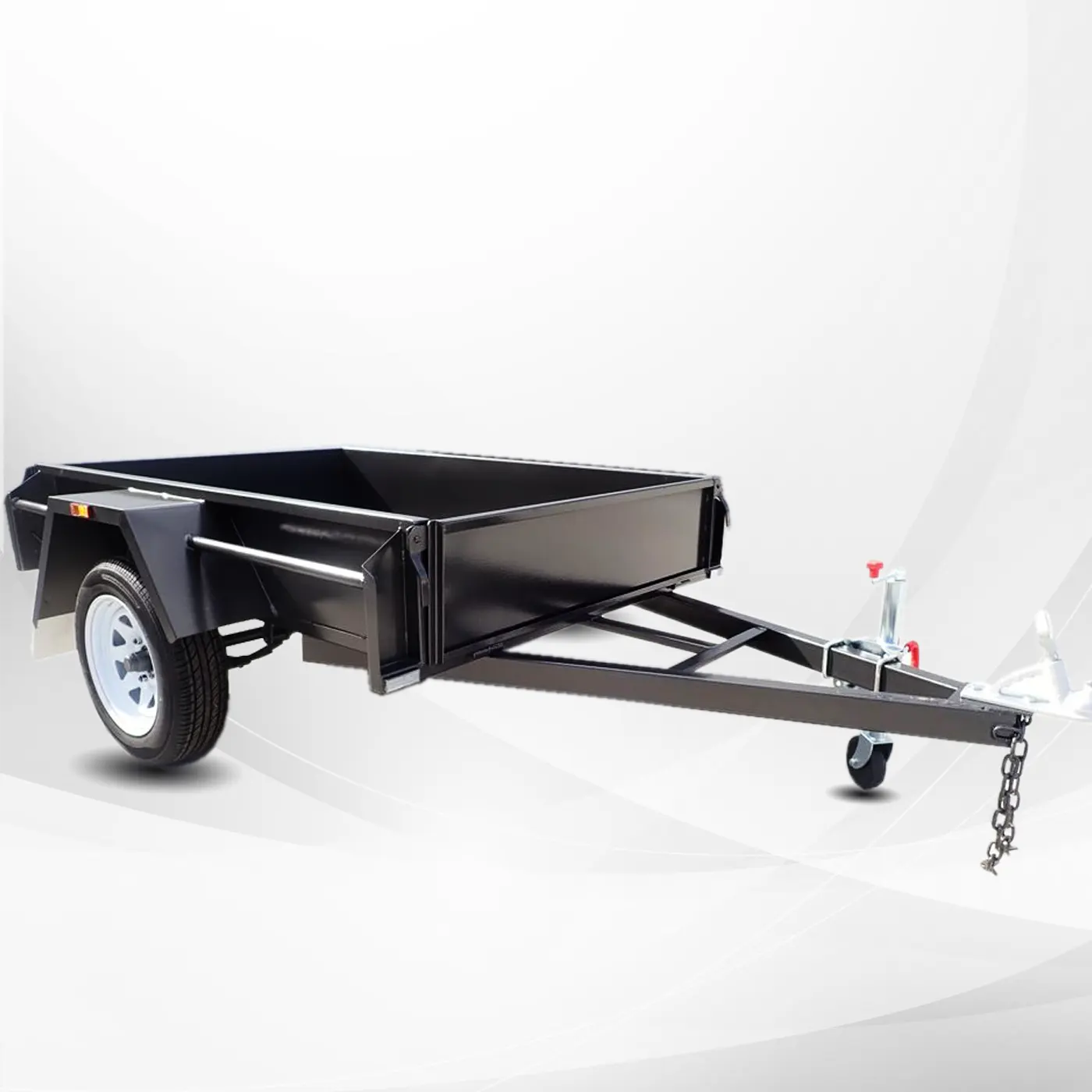 6x4 Single Axle Domestic Heavy Duty | Checker Plate Floor | Drop Front ...