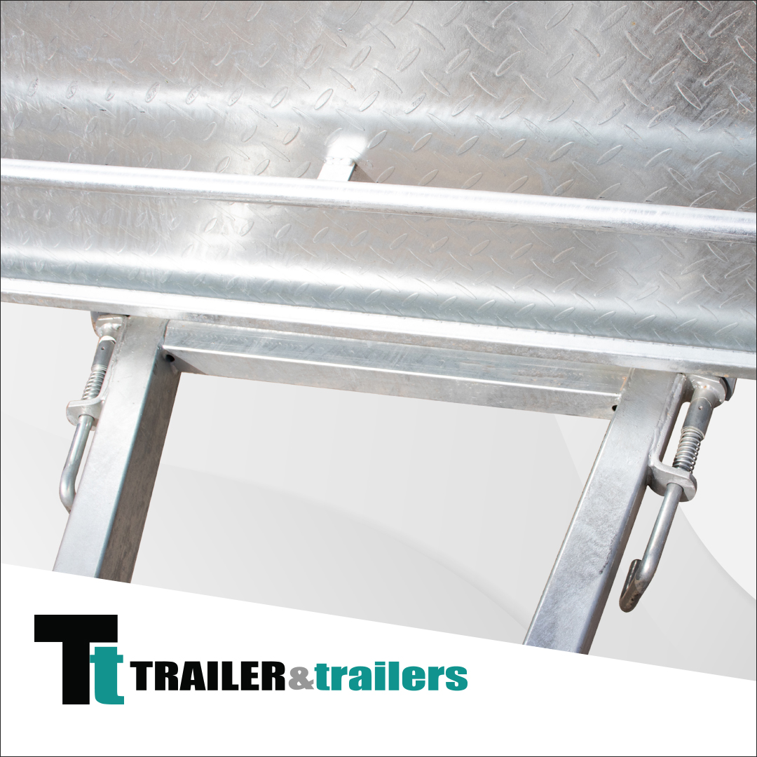 7x4 Heavy Duty Galvanised Manual Tipper Trailer with 3ft 900mm Cage