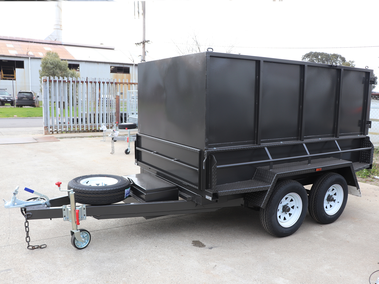 8x5 Tandem Hydraulic Tipper Trailer | 3Ft Painted Panel | 3.5 Tonne