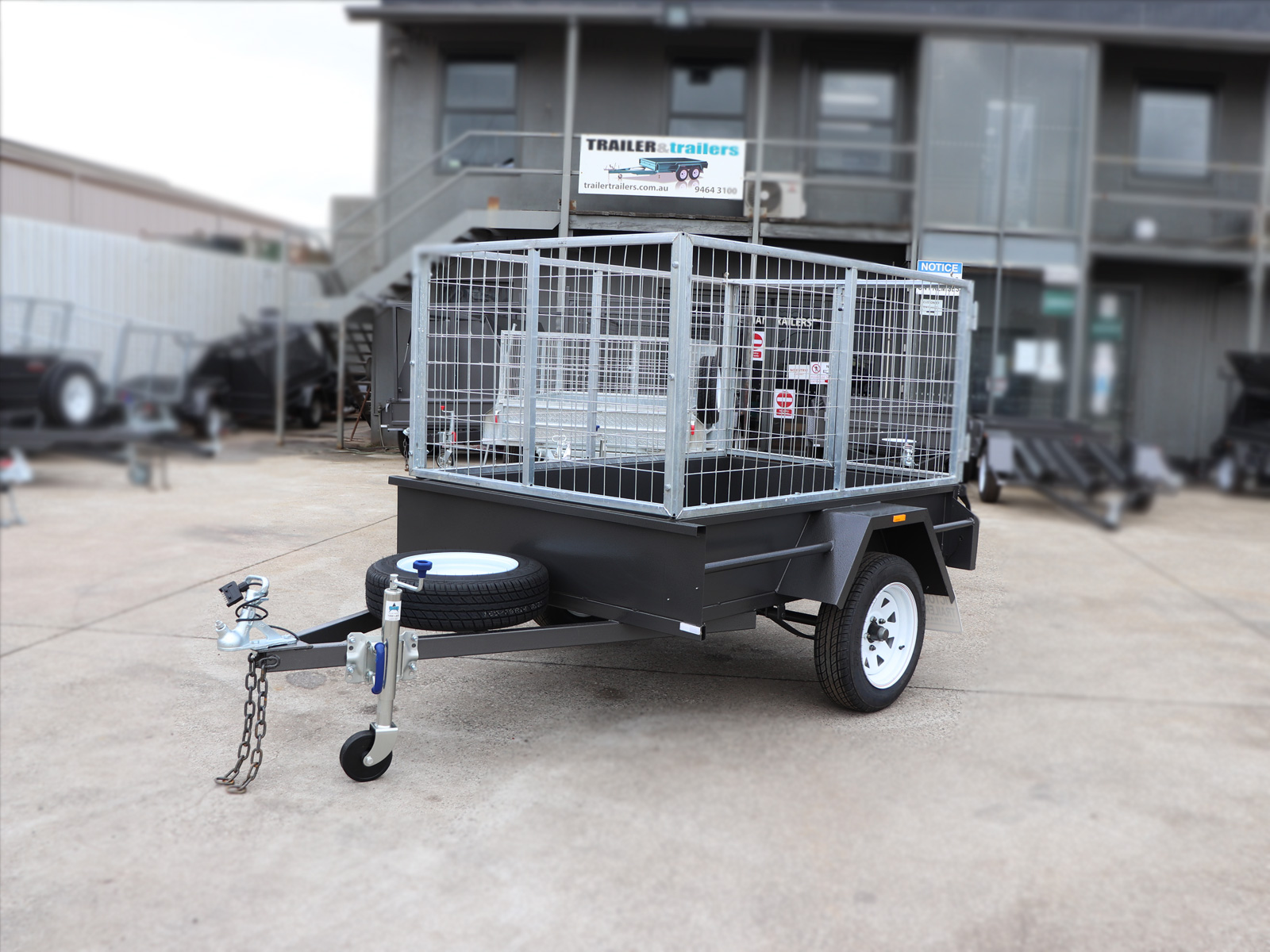 6x4 Medium Duty Single Axle Cage Trailer for Sale in Melbourne Victoria