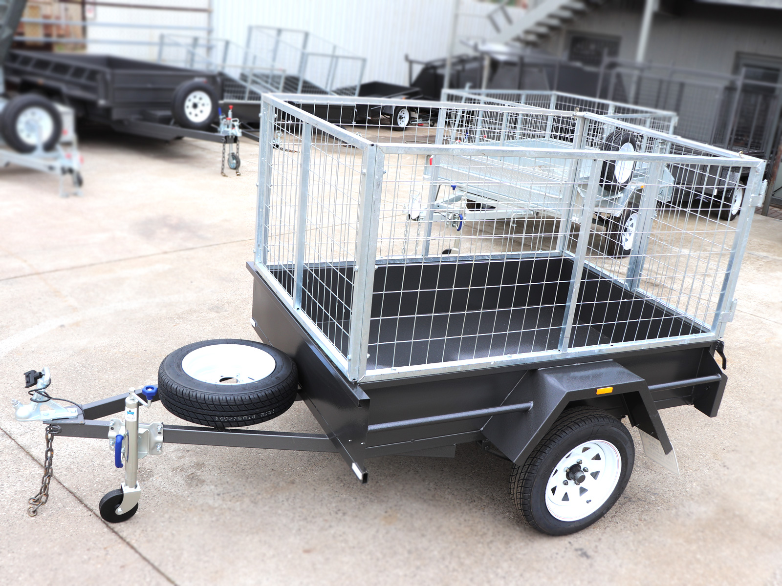 6x4 Medium Duty Single Axle Cage Trailer for Sale in Melbourne Victoria