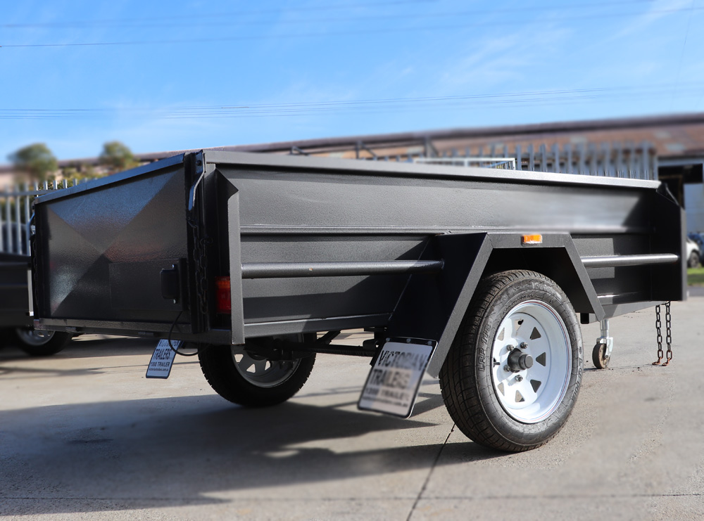 6x4 Domestic Heavy Duty Box Trailer for Sale with 18 Inches High Sides