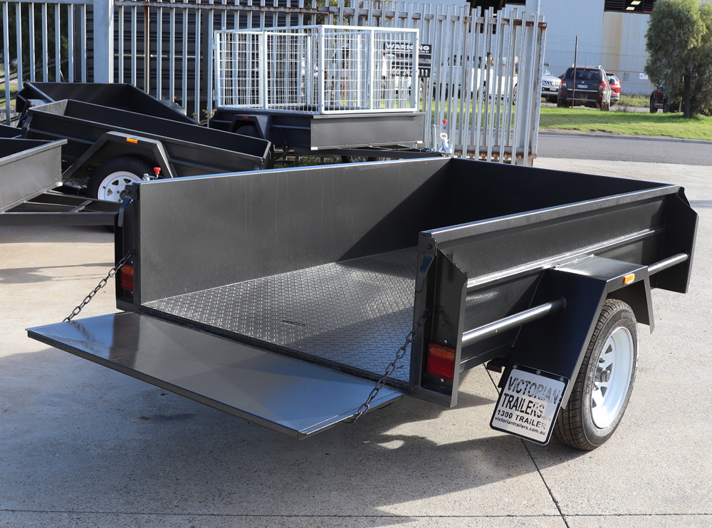 6x4 Domestic Heavy Duty Box Trailer for Sale with 18 Inches High Sides