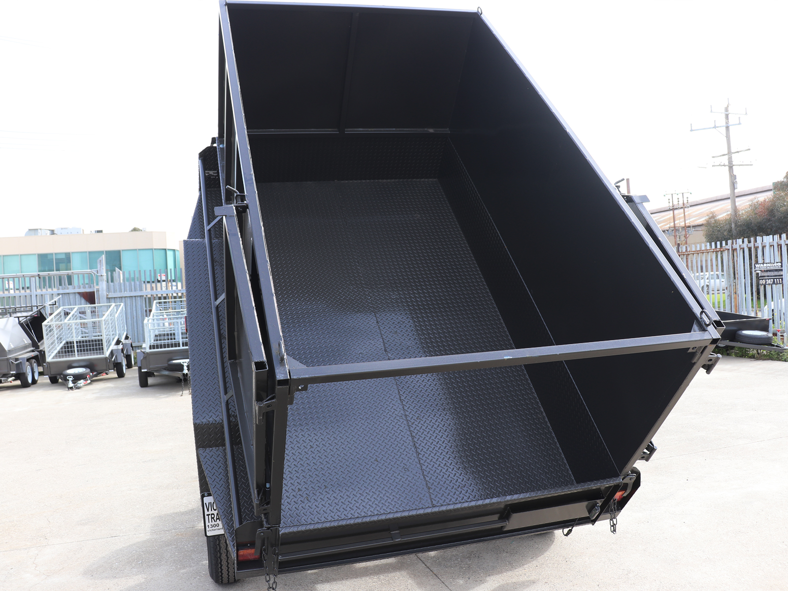 8x5 Tandem Hydraulic Tipper Trailer | 3Ft Painted Panel | 3.5 Tonne