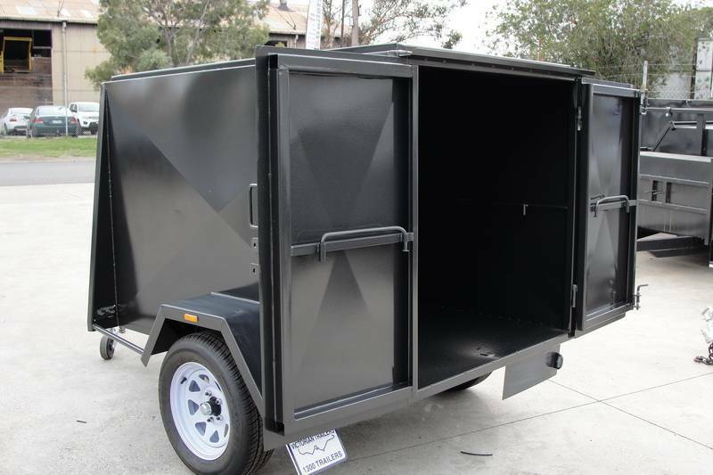 6x4 Single Axle Fully Enclosed Van Cargo Trailer for Sale - 4ft High